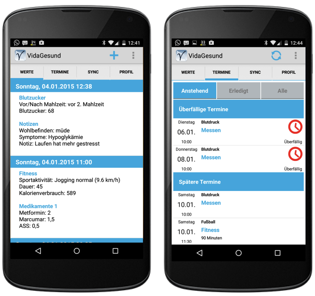 Diabetes-Apps & Blutzuckertagebuch kostenlos - VidaGesund